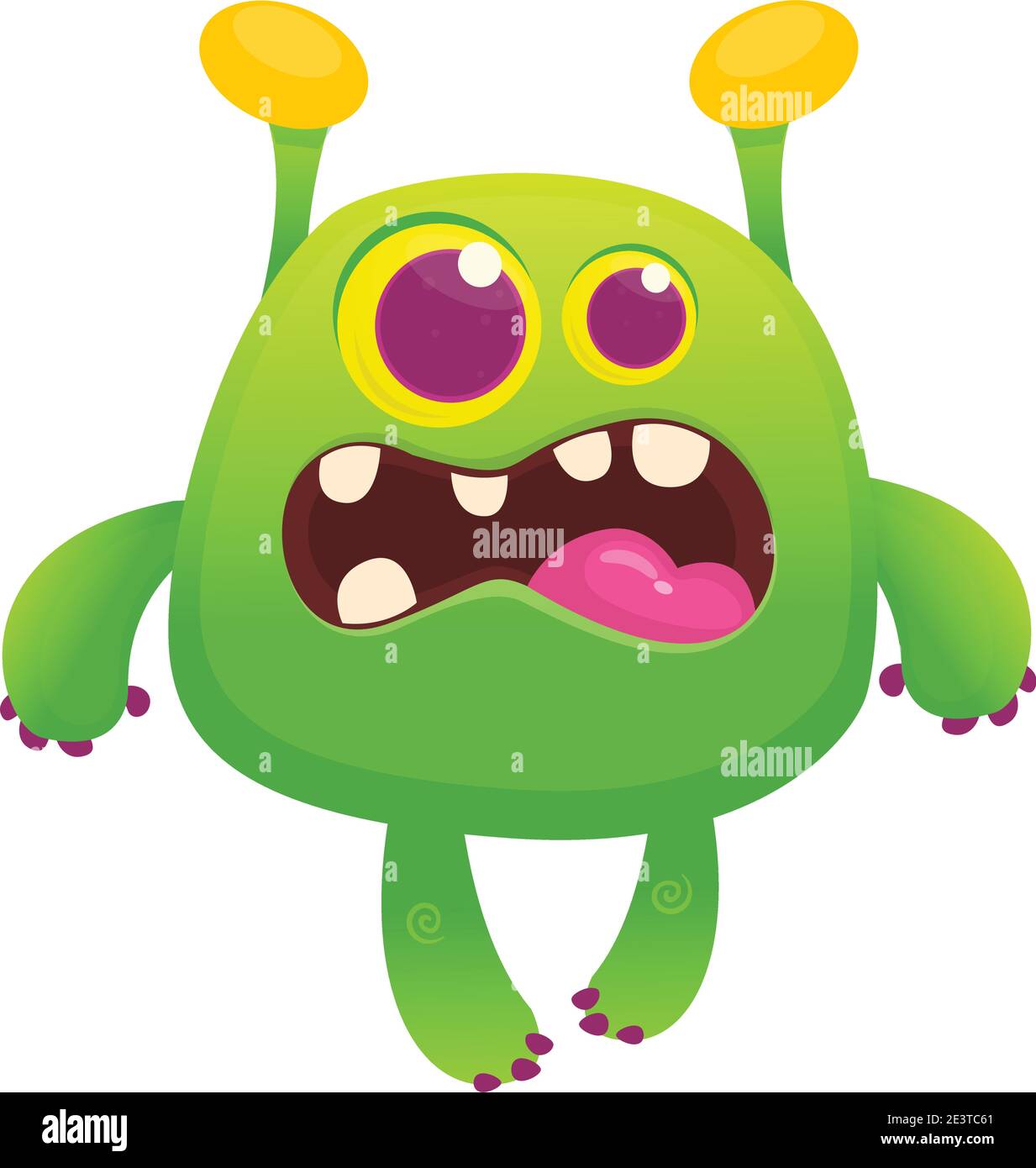 Funny Cartoon Aliens Funny Cartoon Colorful Aliens Stockvectorkunst En Funny Cartoon Aliens Funny Cartoon Colorful Aliens Stockvectorkunst En