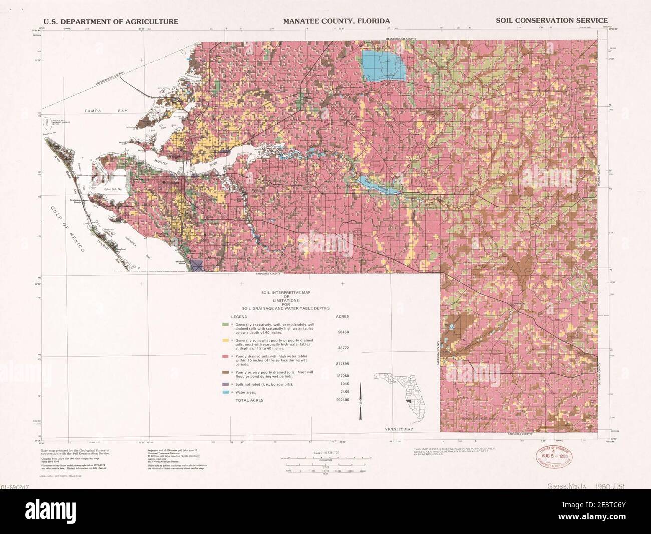 Manatee County, Florida - soil interpretive map of limitations for soil ...