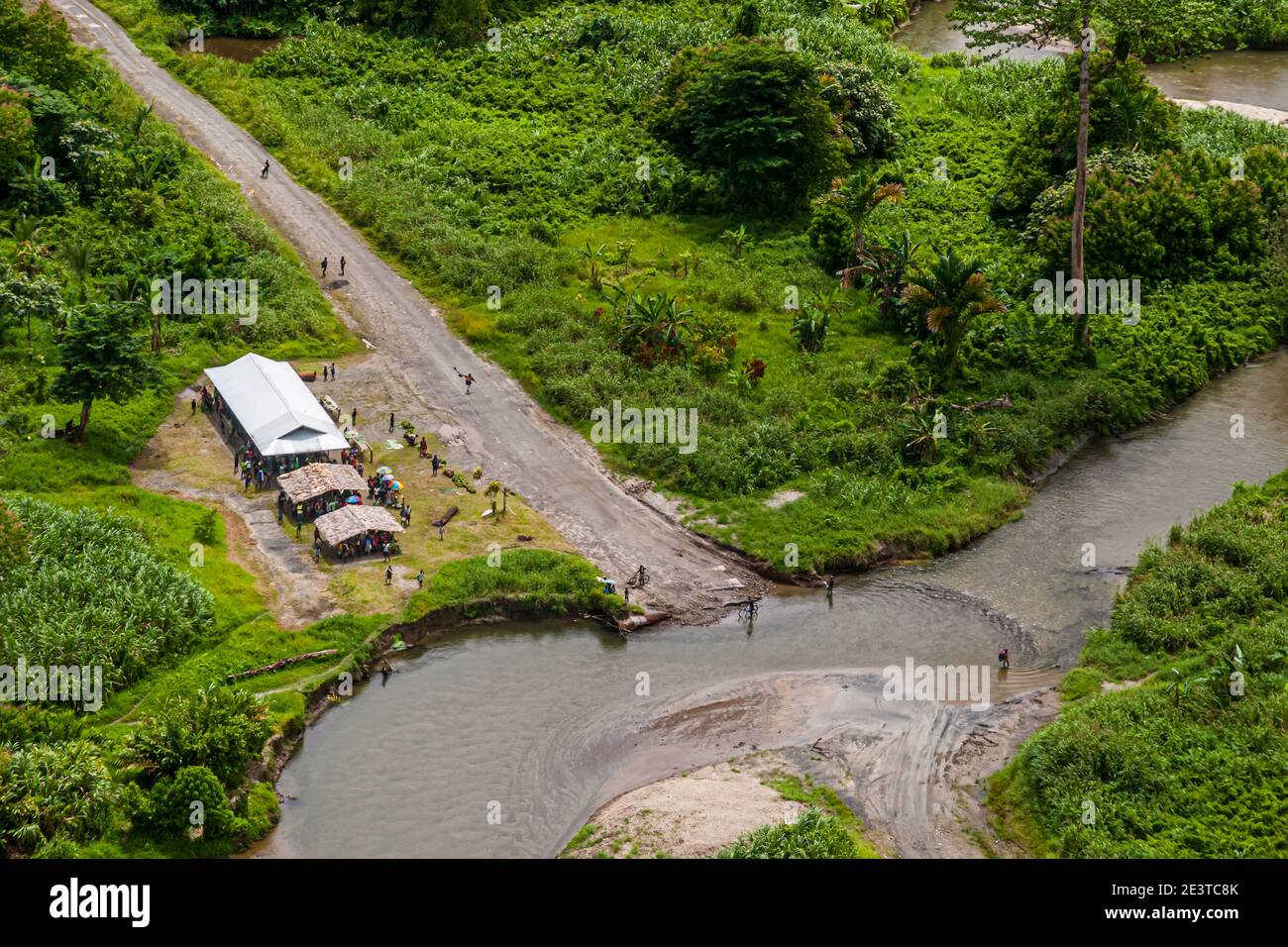 Aerial View on Bougainville, Papua New Guinea Stock Photo - Alamy