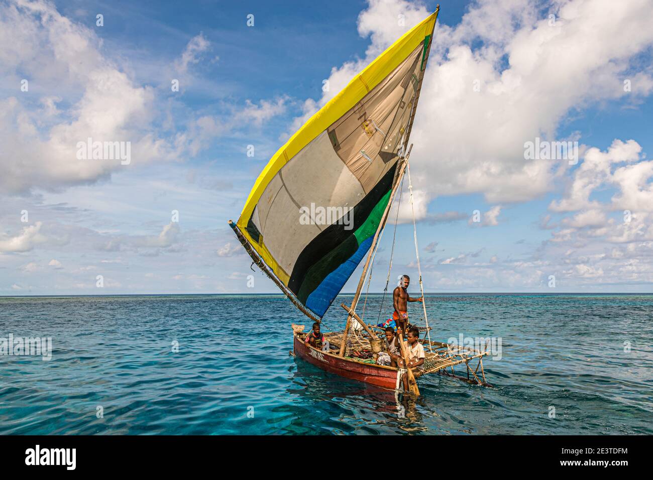 The Polynesian Proa is a multi-hull outrigger sailboat Stock Photo - Alamy