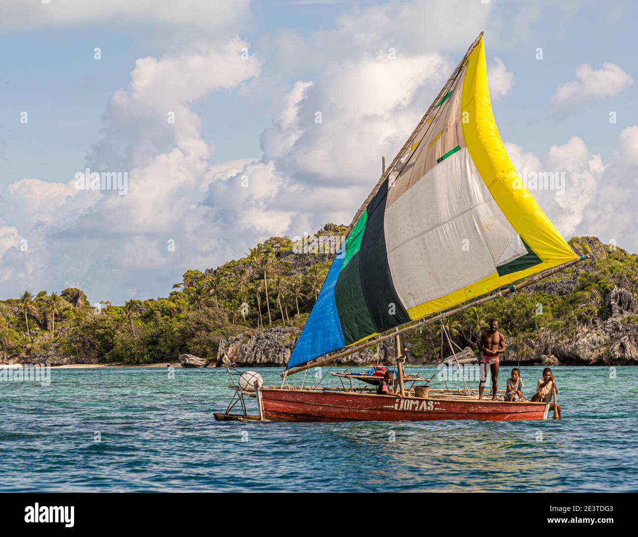 The Polynesian Proa is a multi-hull outrigger sailboat Stock Photo - Alamy