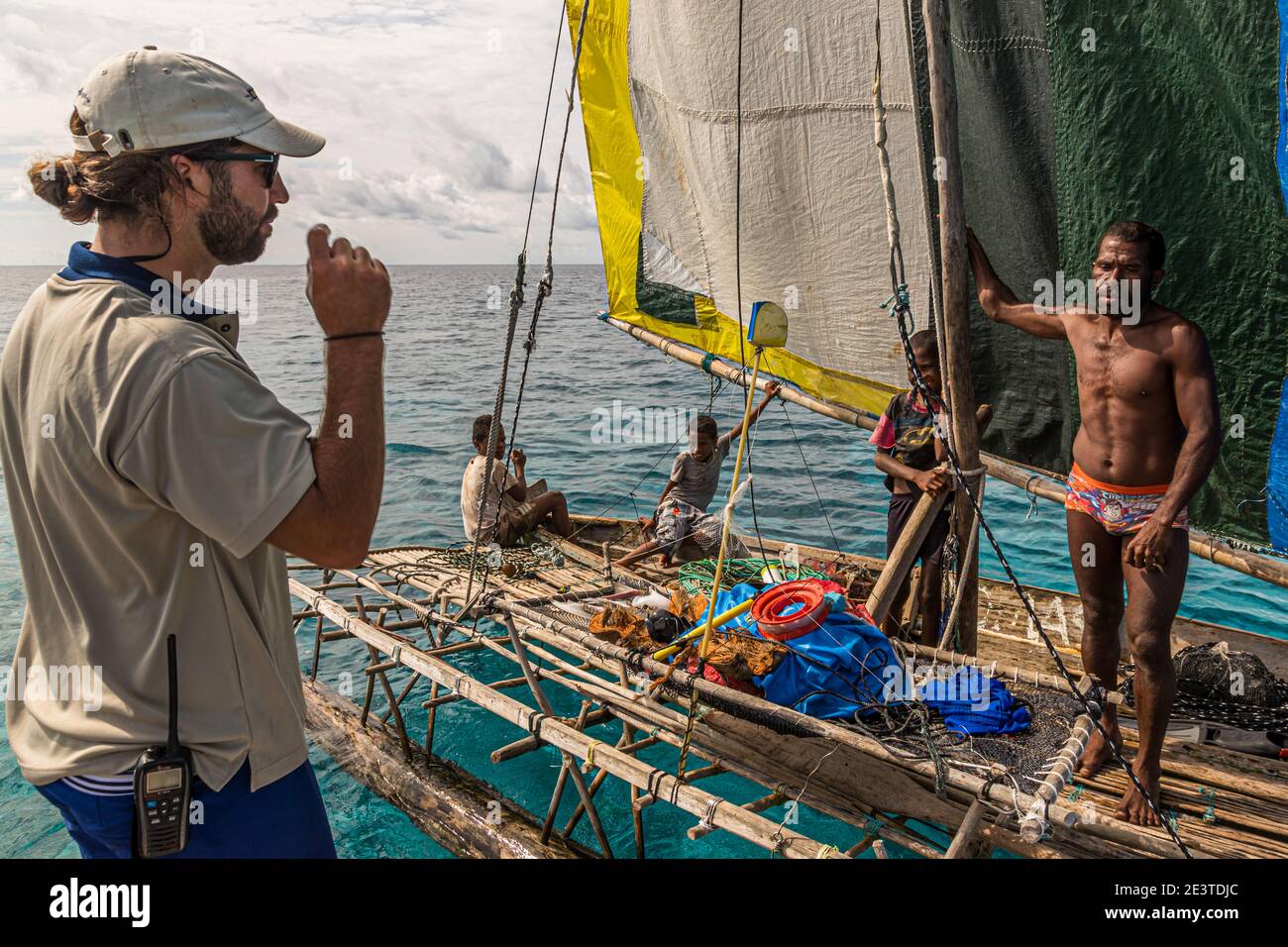The Polynesian Proa is a multi-hull outrigger sailboat Stock Photo - Alamy
