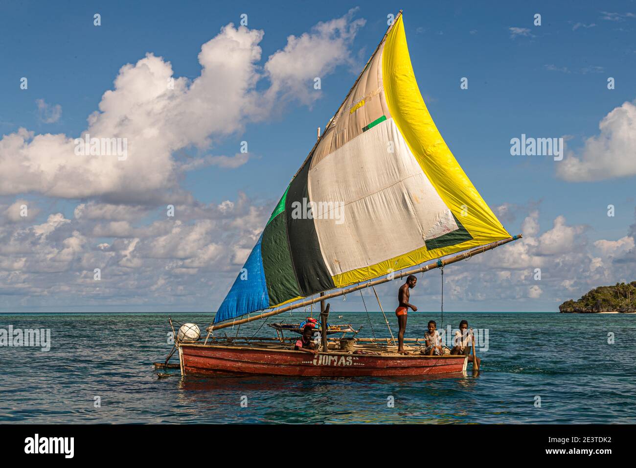 The Polynesian Proa is a multi-hull outrigger sailboat Stock Photo - Alamy