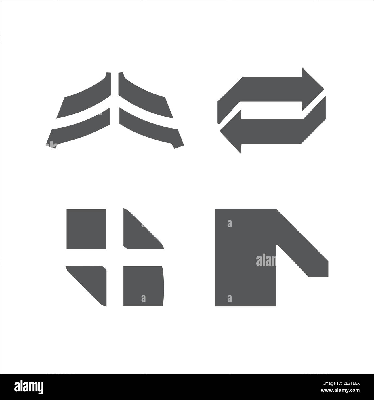 Abstract arrow symbols for logo design icons Stock Vector Image & Art ...