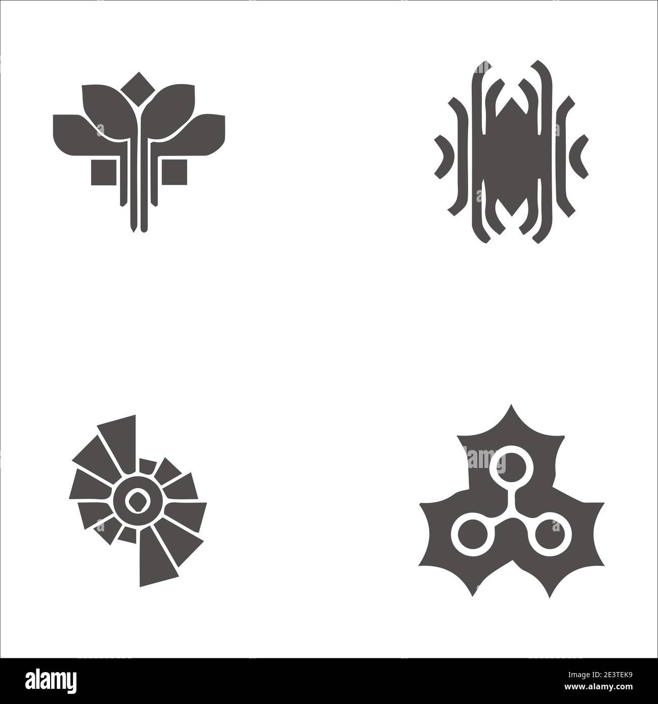 abstract logo vector design element icon set Stock Vector Image & Art ...