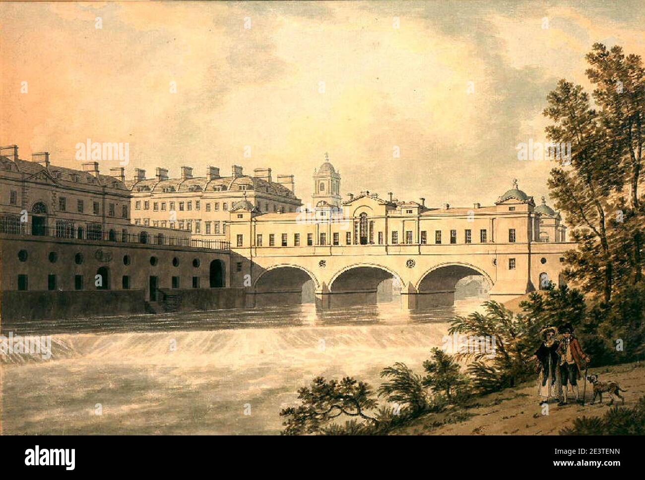 Malton Pulteney Bridge 1785 Stock Photo - Alamy