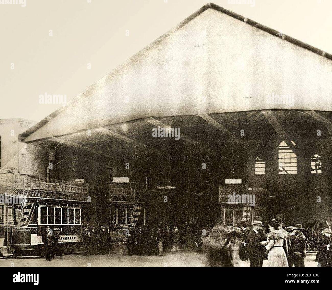 Malta Tram Depot in Marsa Stock Photo - Alamy