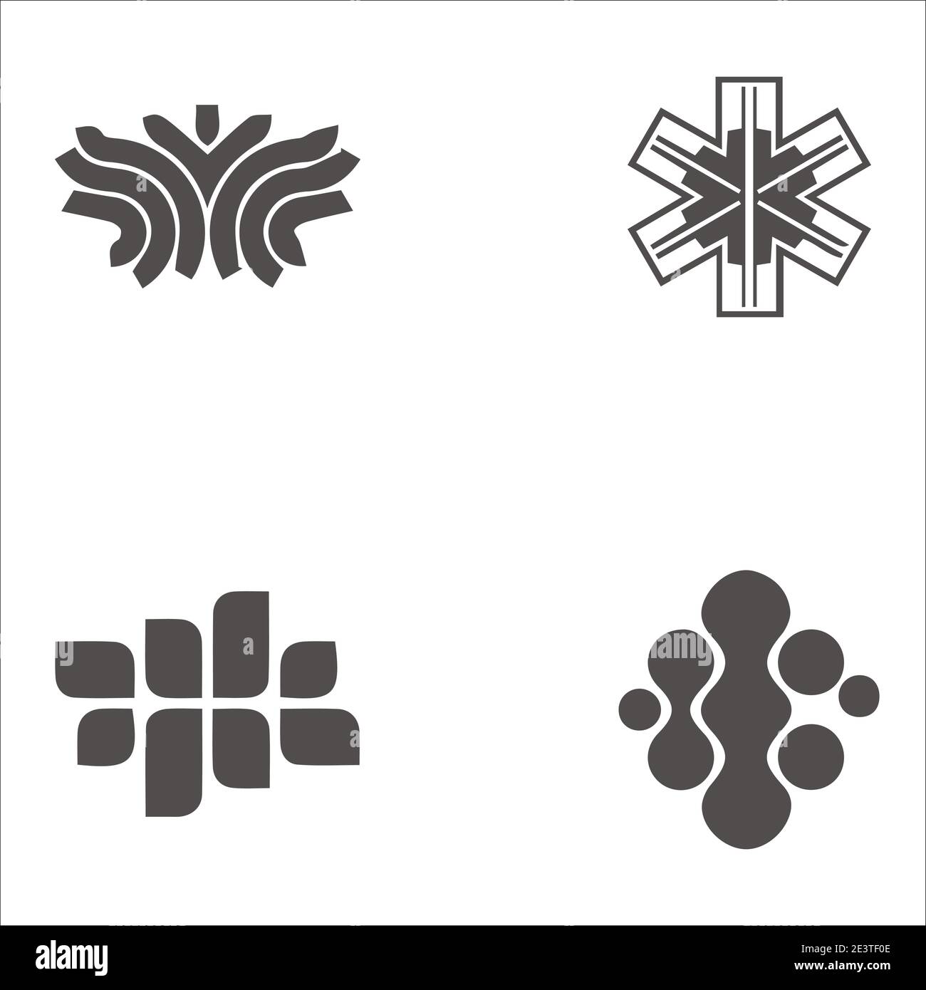 abstract logo vector design element icon set Stock Vector Image & Art ...