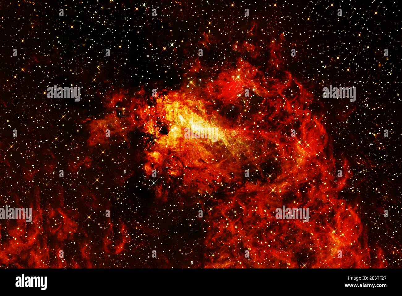 Red nebula in darkness space hi-res stock photography and images - Alamy