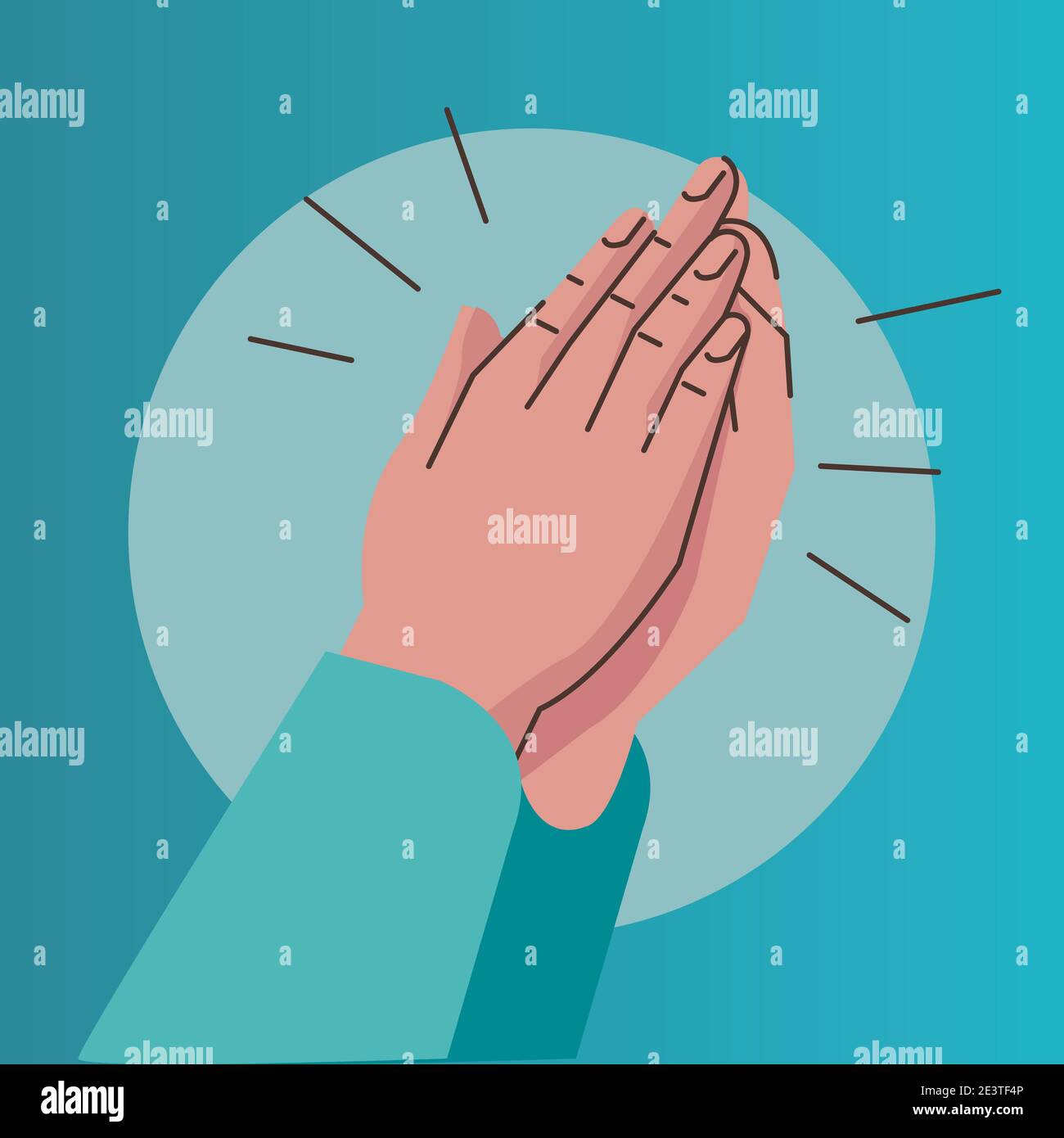 hands humans clapping gesture icon vector illustration design Stock ...