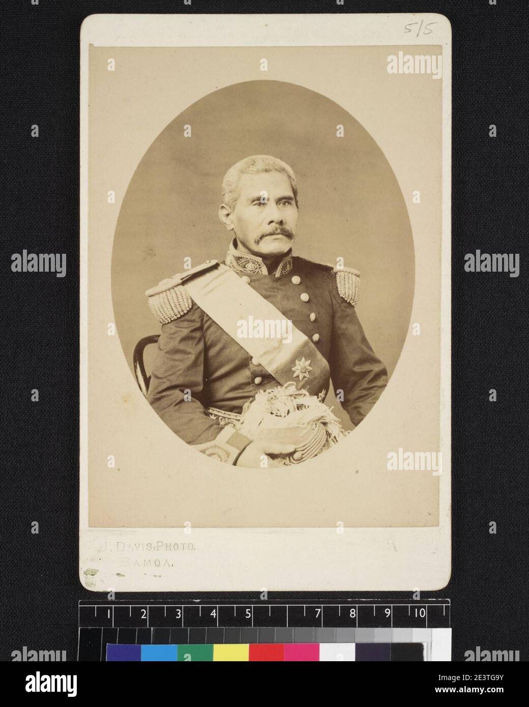 Malietoa Laupepa, 1890s, by John Davis Stock Photo - Alamy