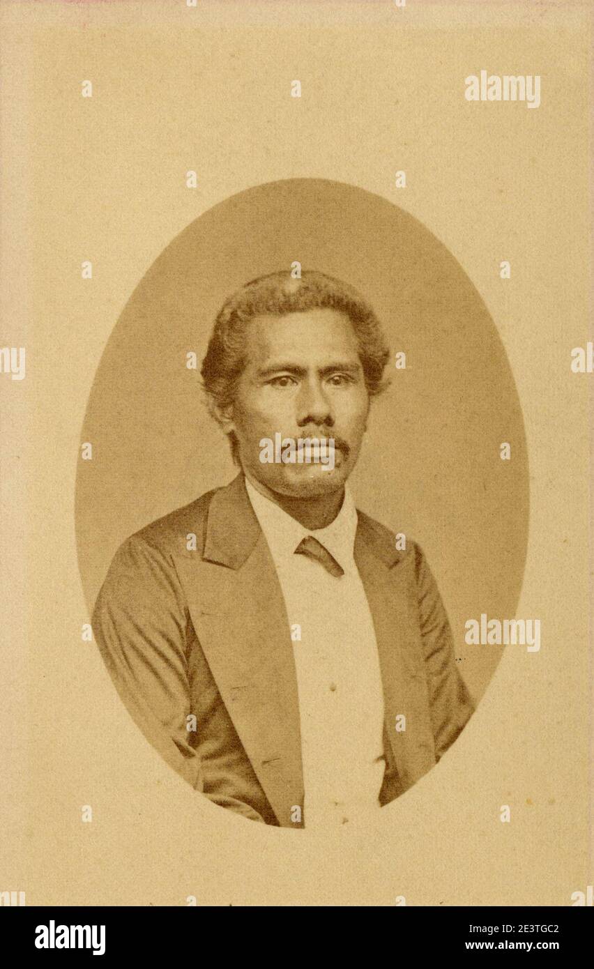 Malietoa, King of Samoa, 1890 Stock Photo - Alamy