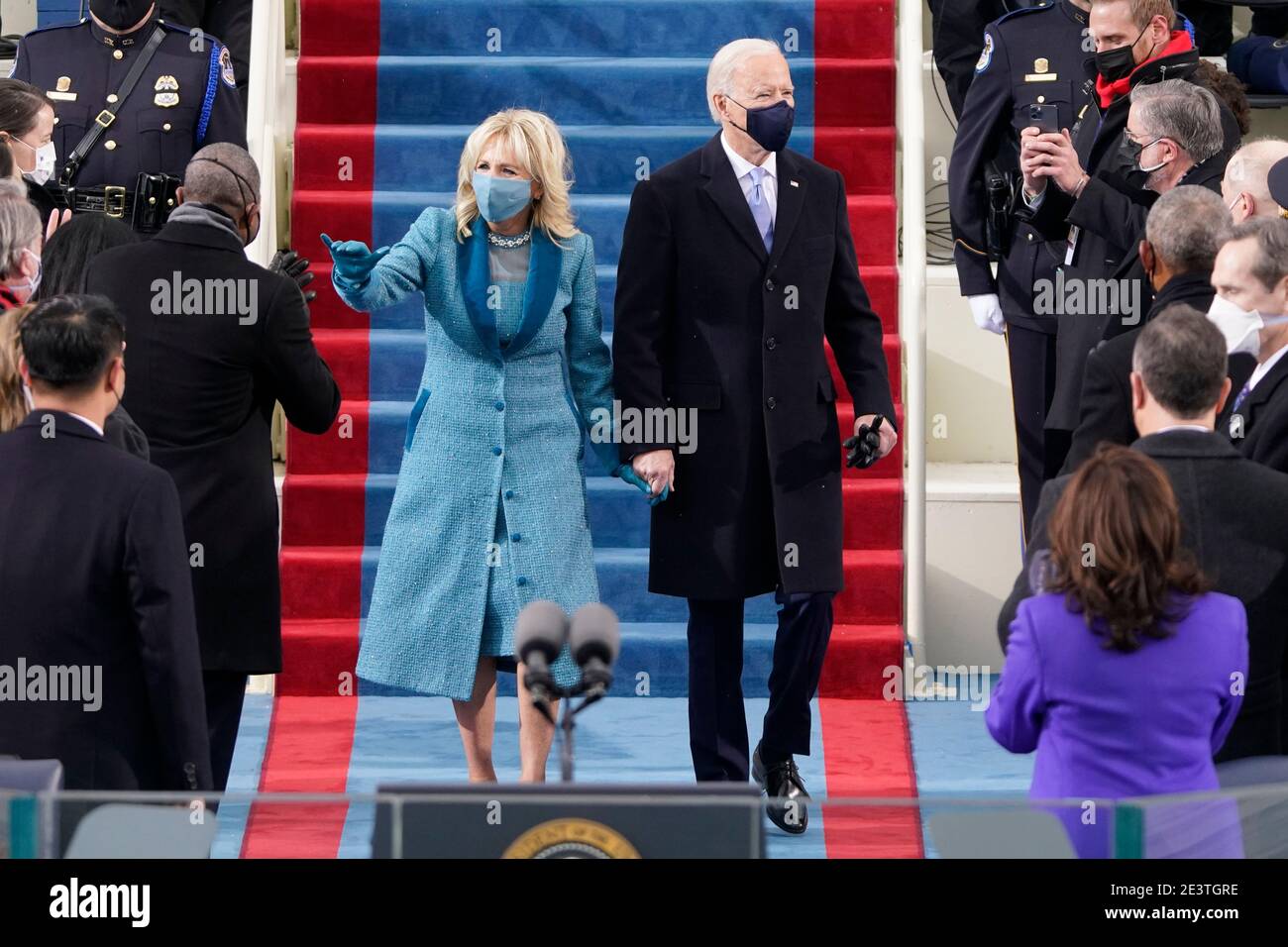 President-elect Joe Biden and his wife Jill, walk out for the 59th ...