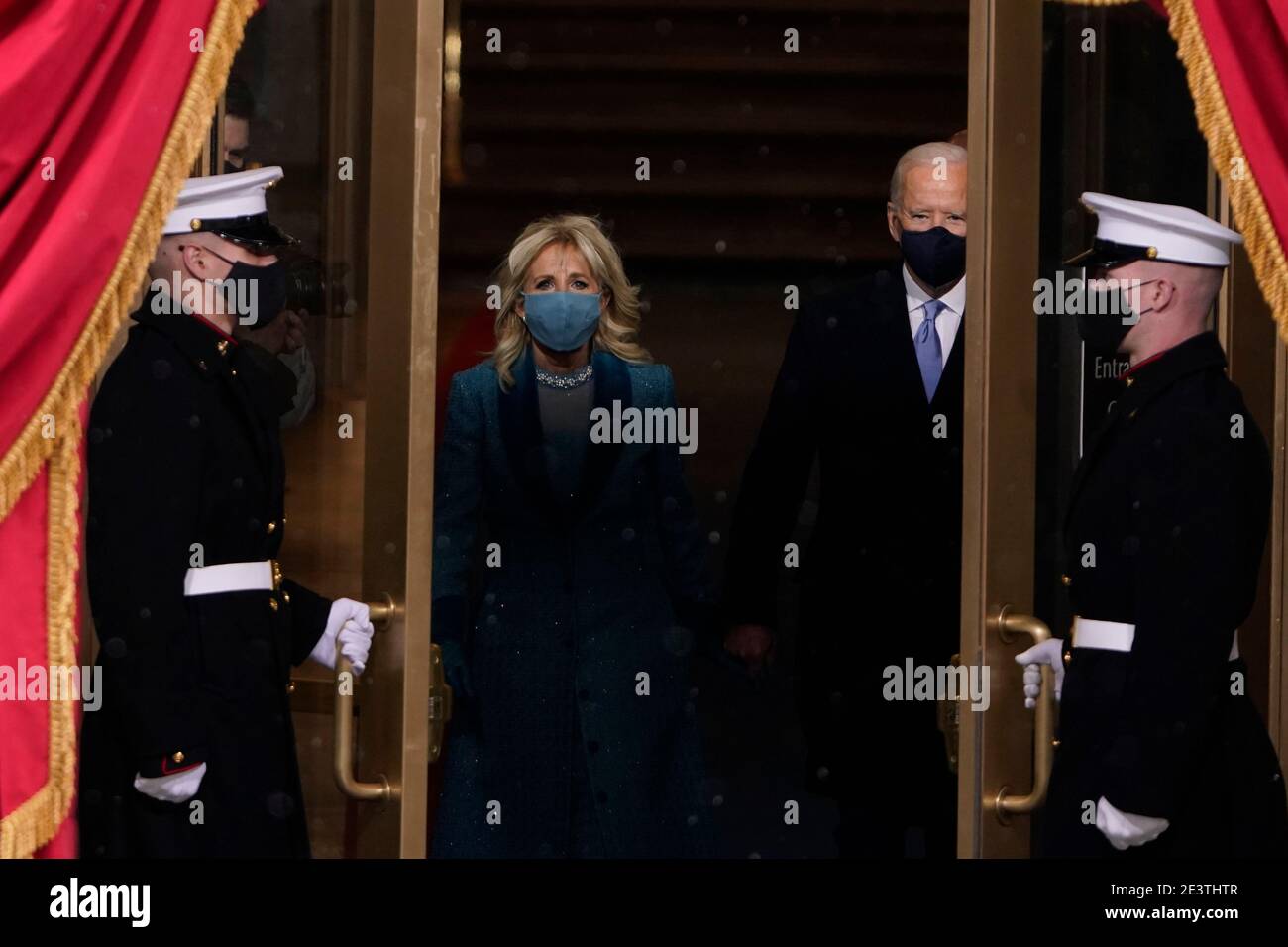 President-elect Joe Biden and his wife Jill, walk out for the 59th ...
