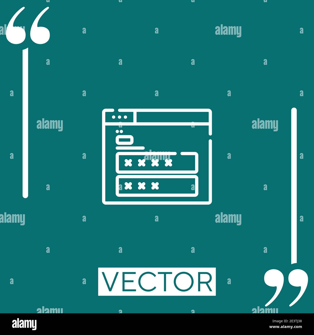 login vector icon Linear icon. Editable stroke line Stock Vector Image ...