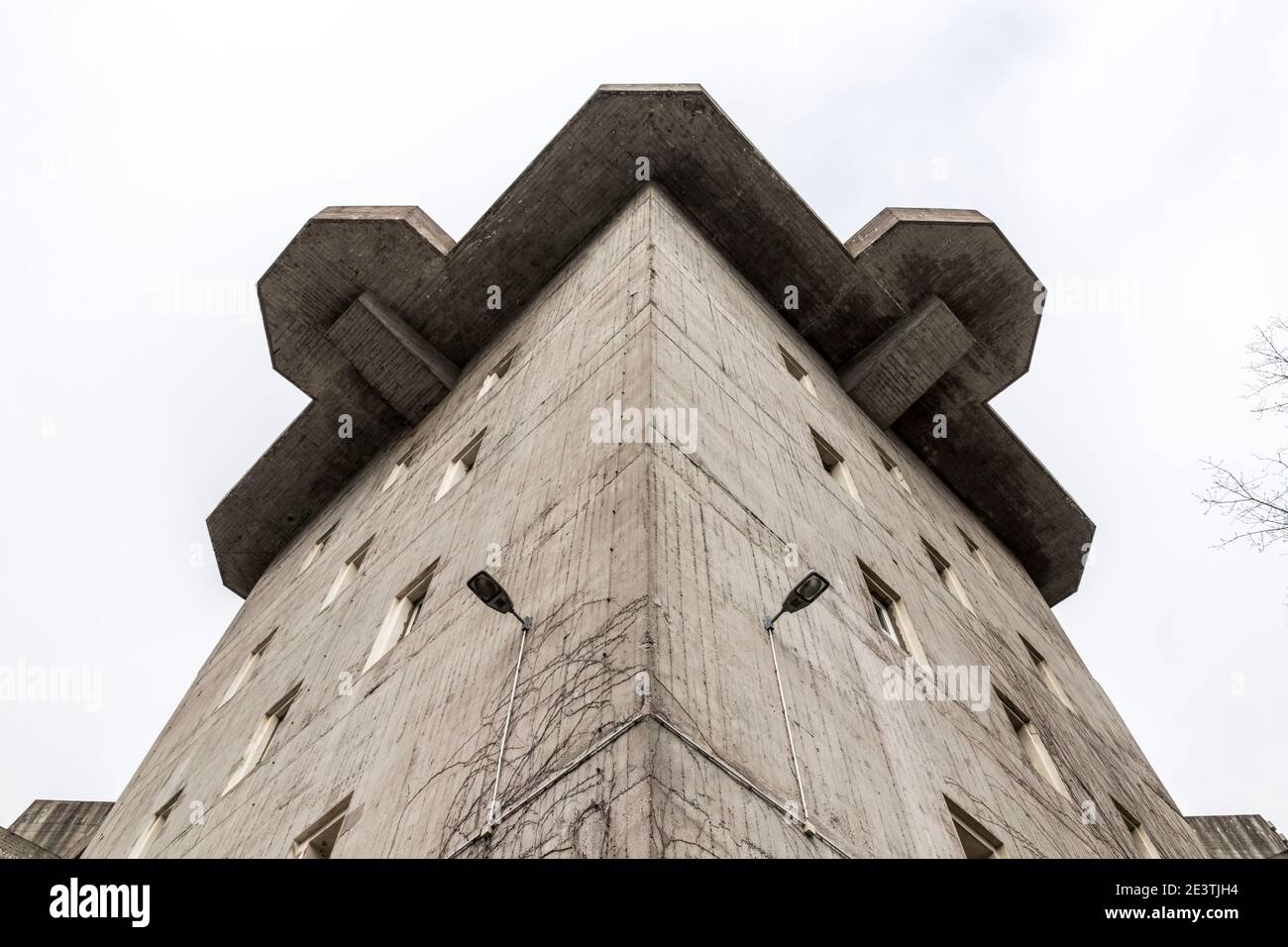 Hamburg, Germany. The Flakturm IV G-Tower, one of the Flak towers built ...
