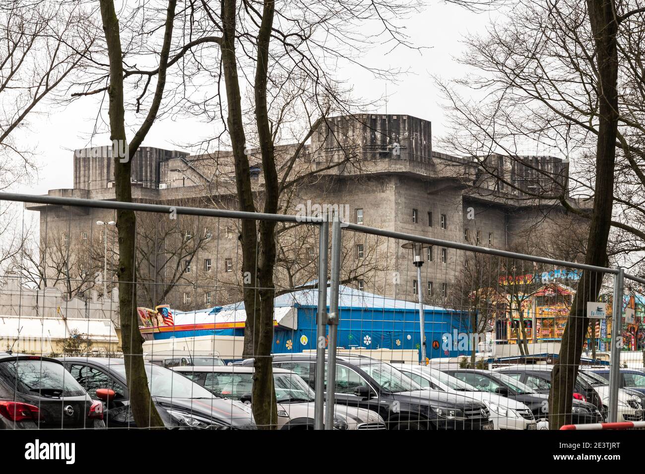 Hamburg, Germany. The Flakturm IV G-Tower, one of the Flak towers built ...