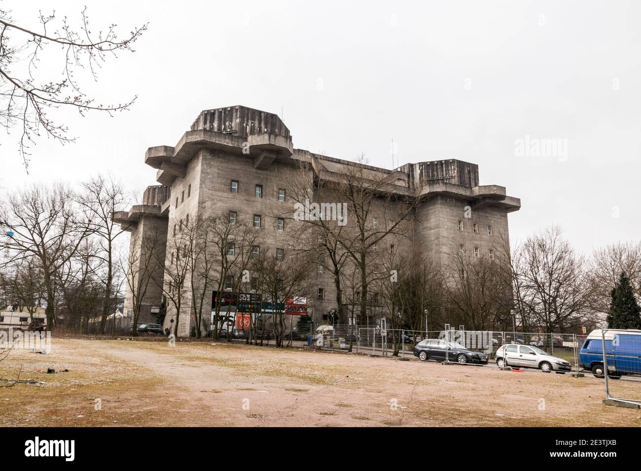 Hamburg, Germany. The Flakturm IV G-Tower, one of the Flak towers built ...