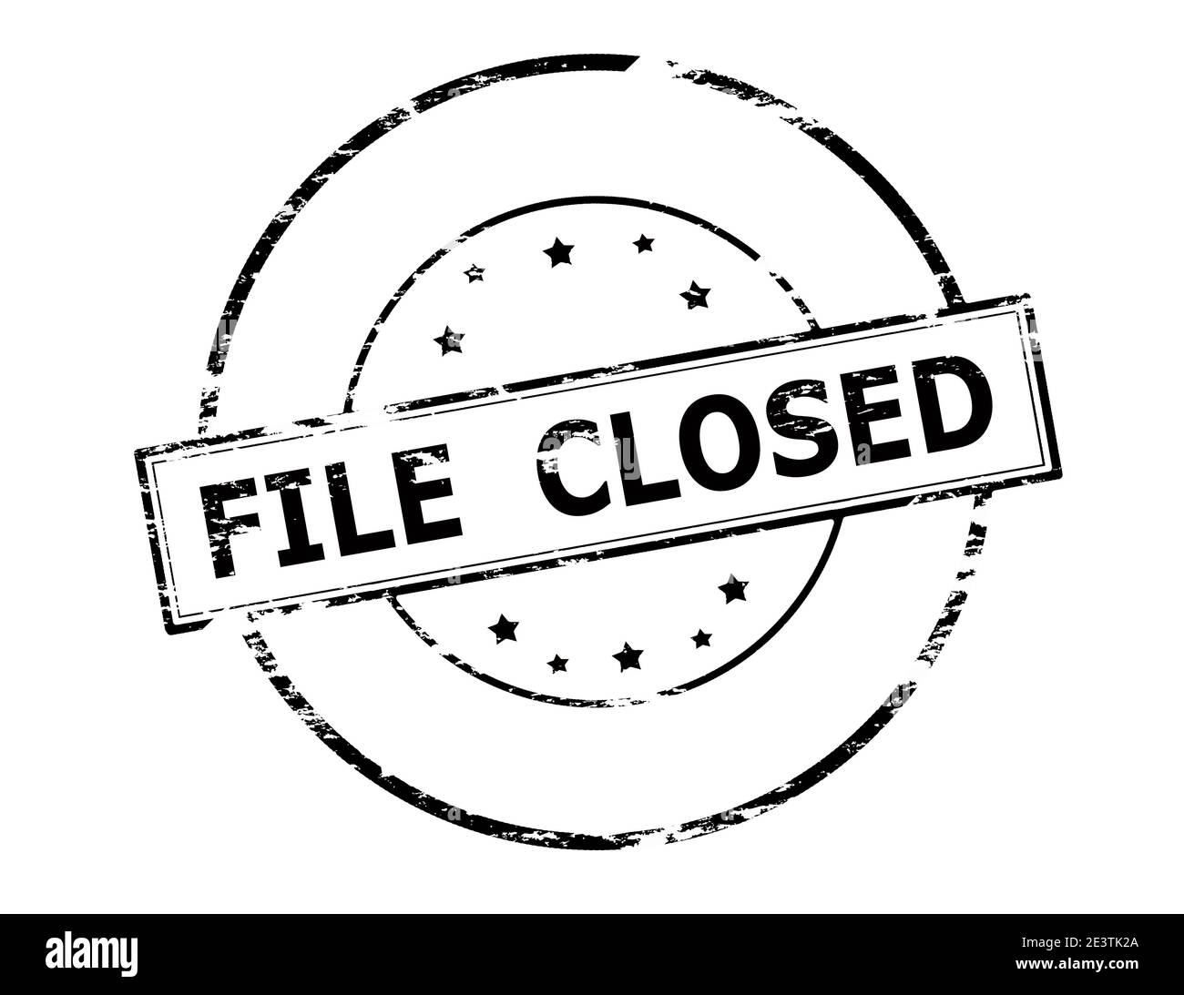 Rubber stamp with text file closed inside, vector illustration Stock ...