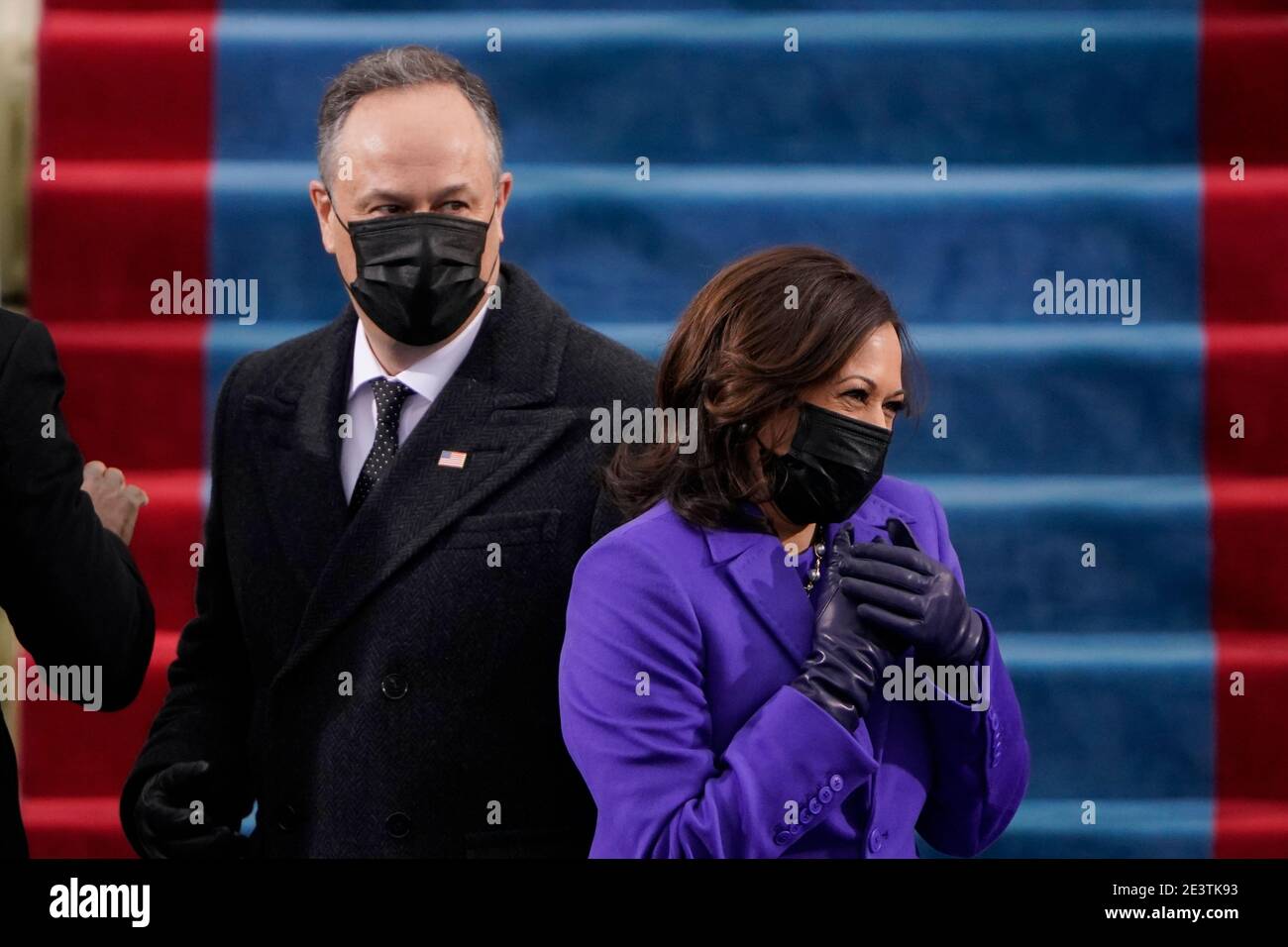 President-elect Kamala Harris and her husband Doug Emhoff, arrive for ...