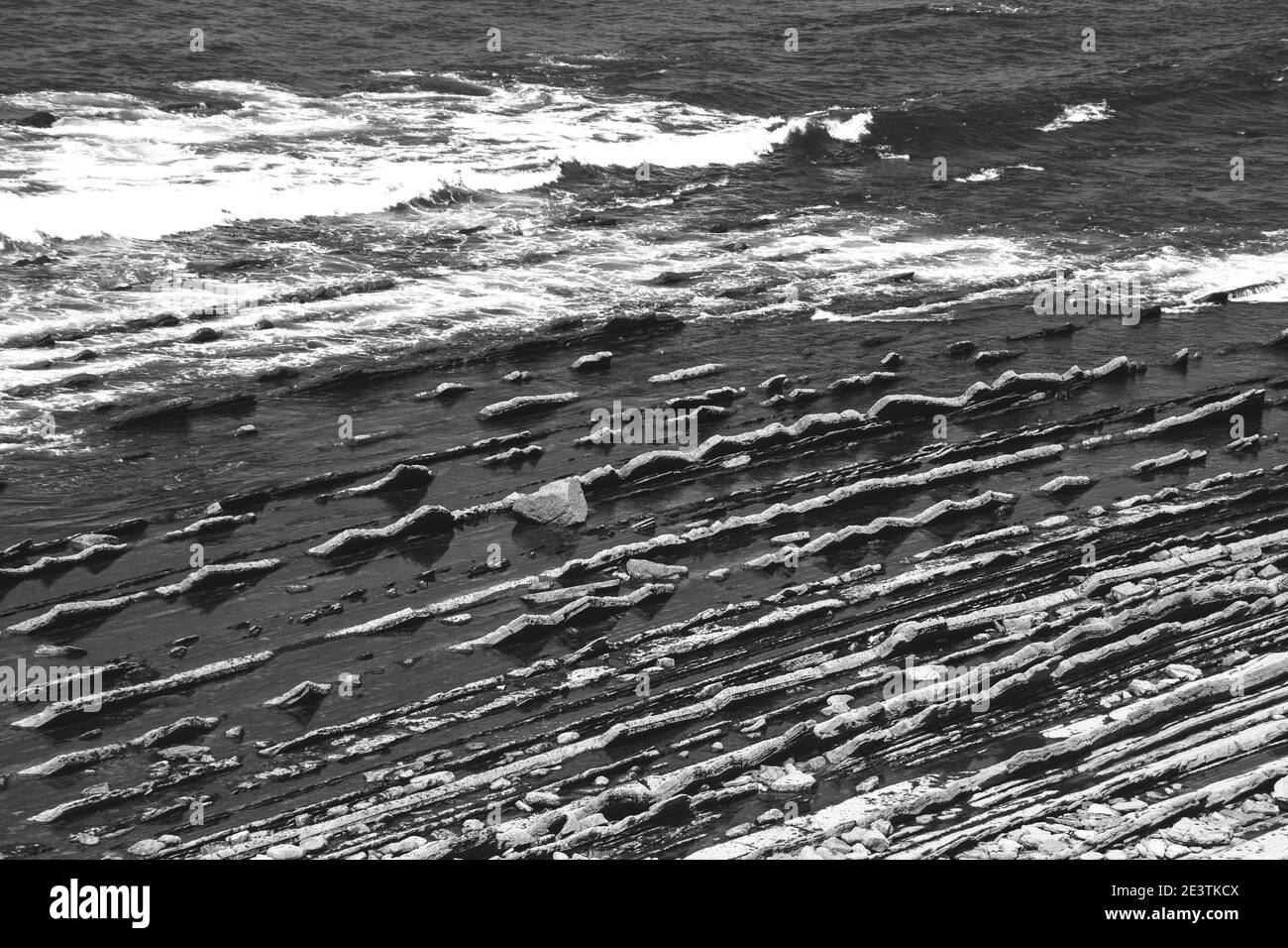 Beach hendaye Black and White Stock Photos & Images - Alamy