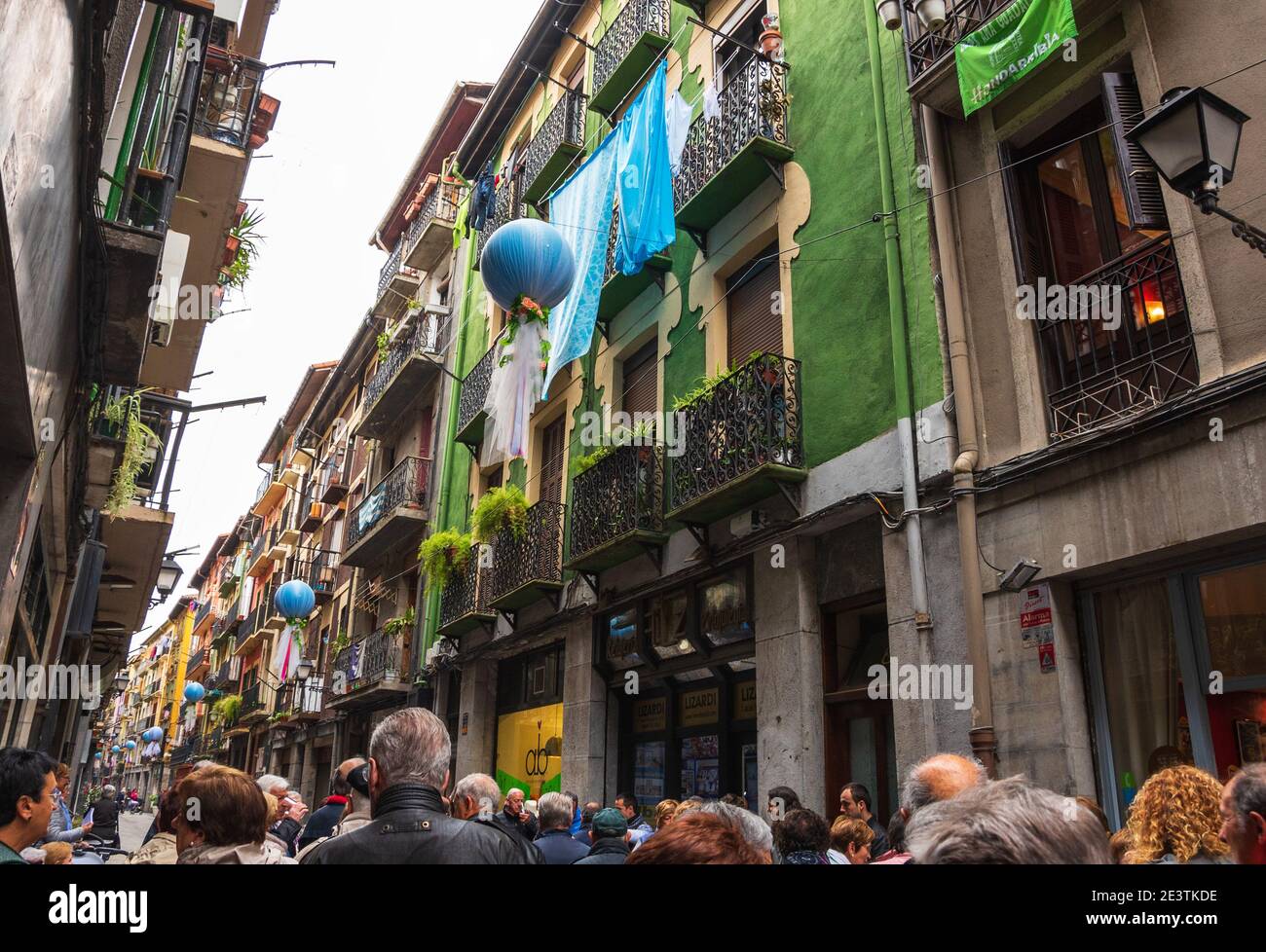TOLOSA, SPAIN - AVRIL 28, 2018: People celebrating local festival ...