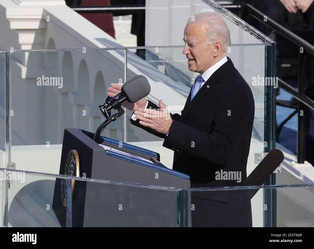 Joe Biden during his inauguration as the 46th President of the United ...