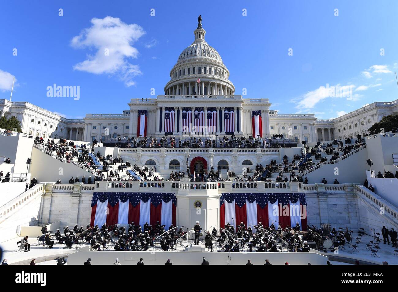 Jan 20, 2021; Washington, DC, USA; President Joe Biden addresses the ...