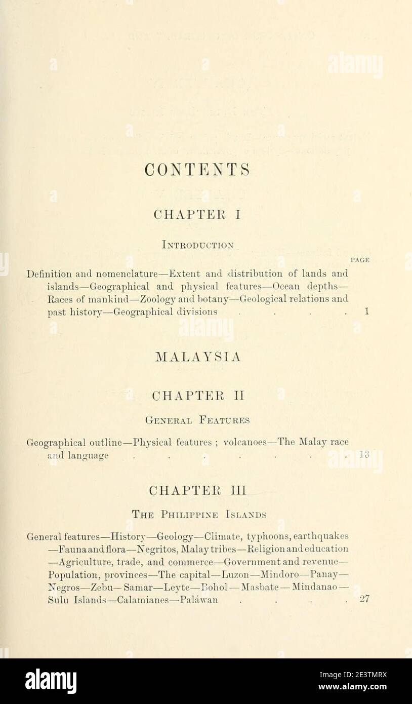 Malaysia and the Pacific archipelagoes Stock Photo - Alamy