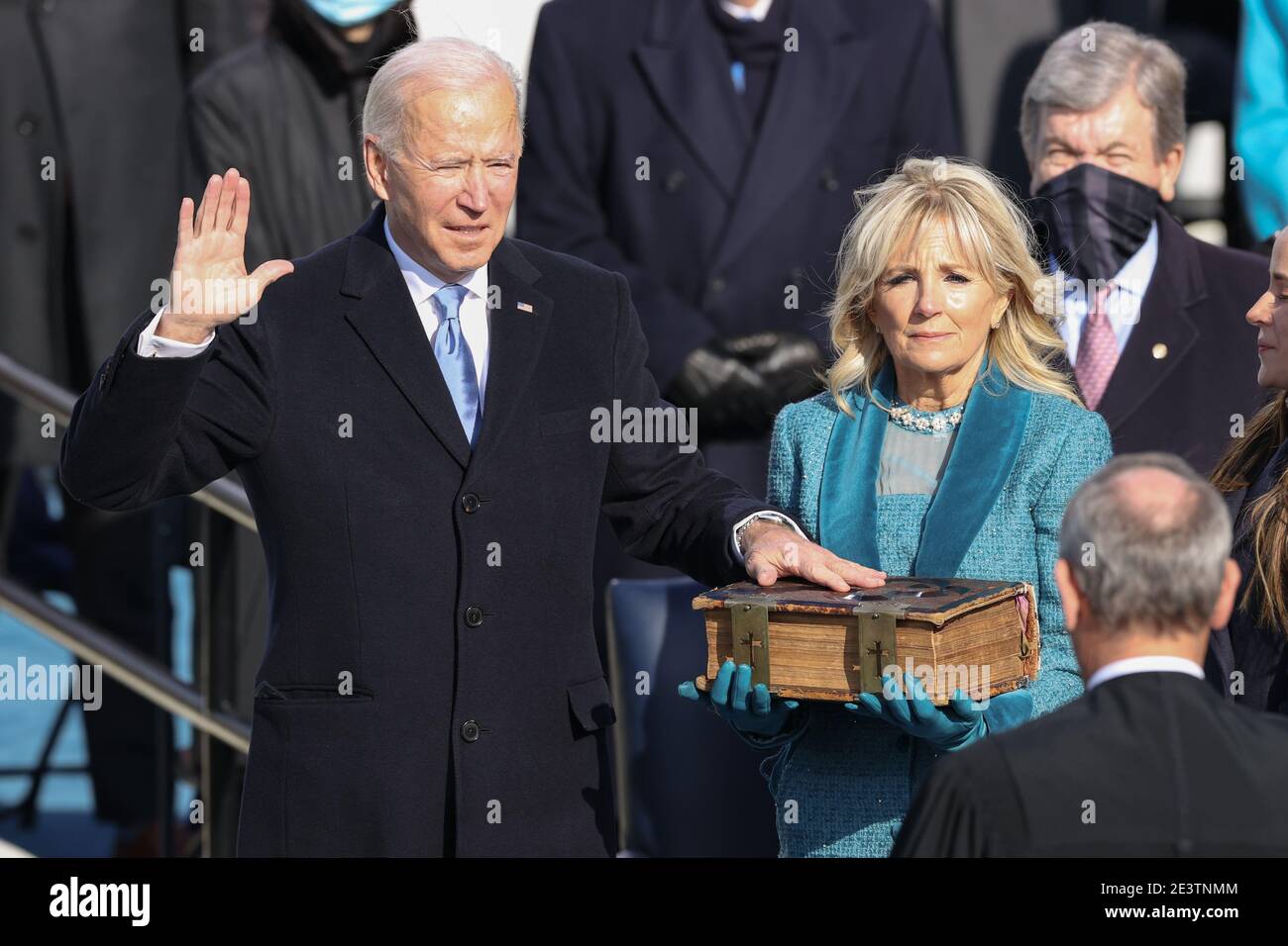 Washington, USA. 20th Jan, 2021. President-elect Joe Biden takes the ...