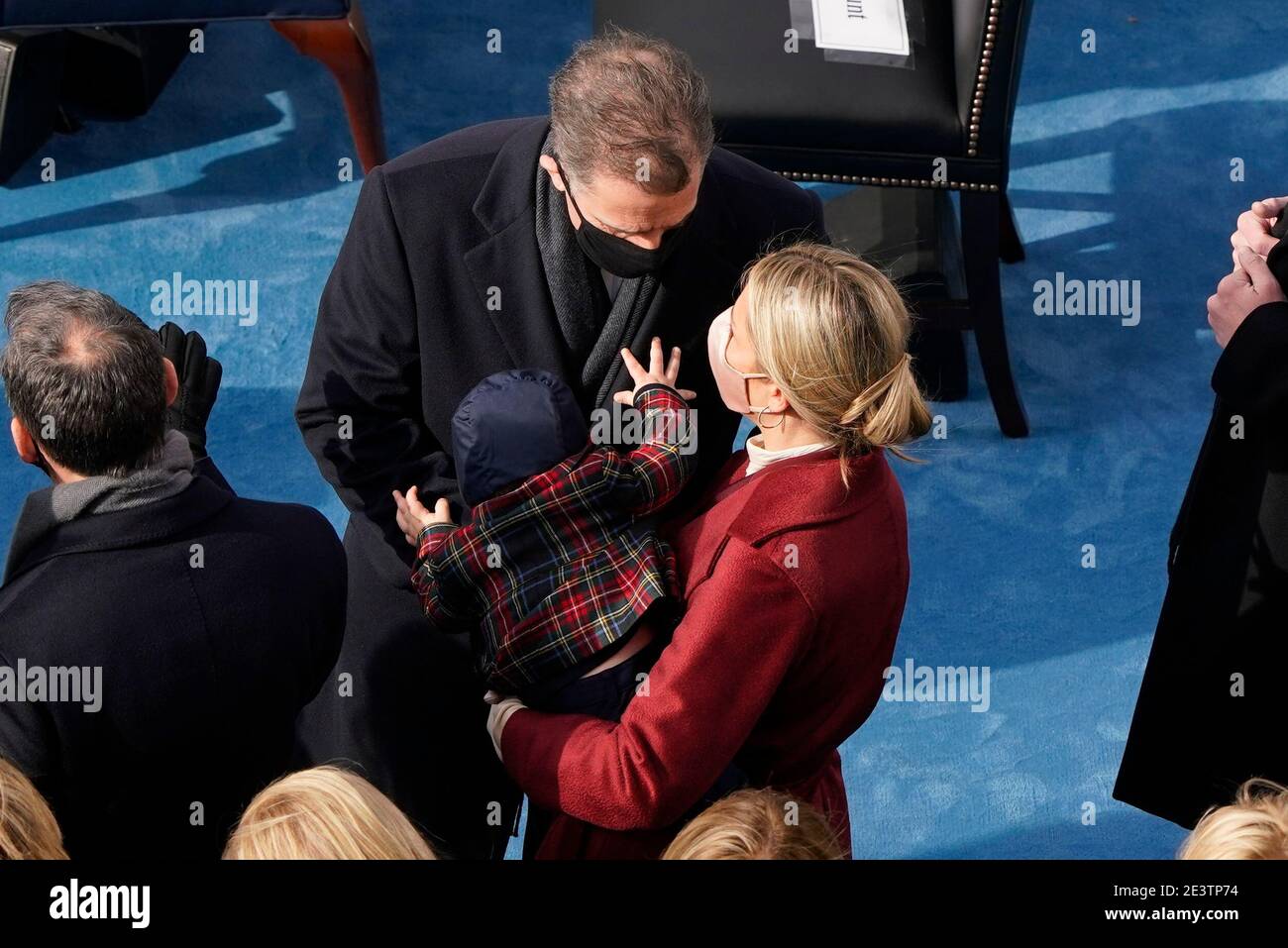 Hunter Biden, with his wife Melissa Cohen and their child Naomi Biden ...