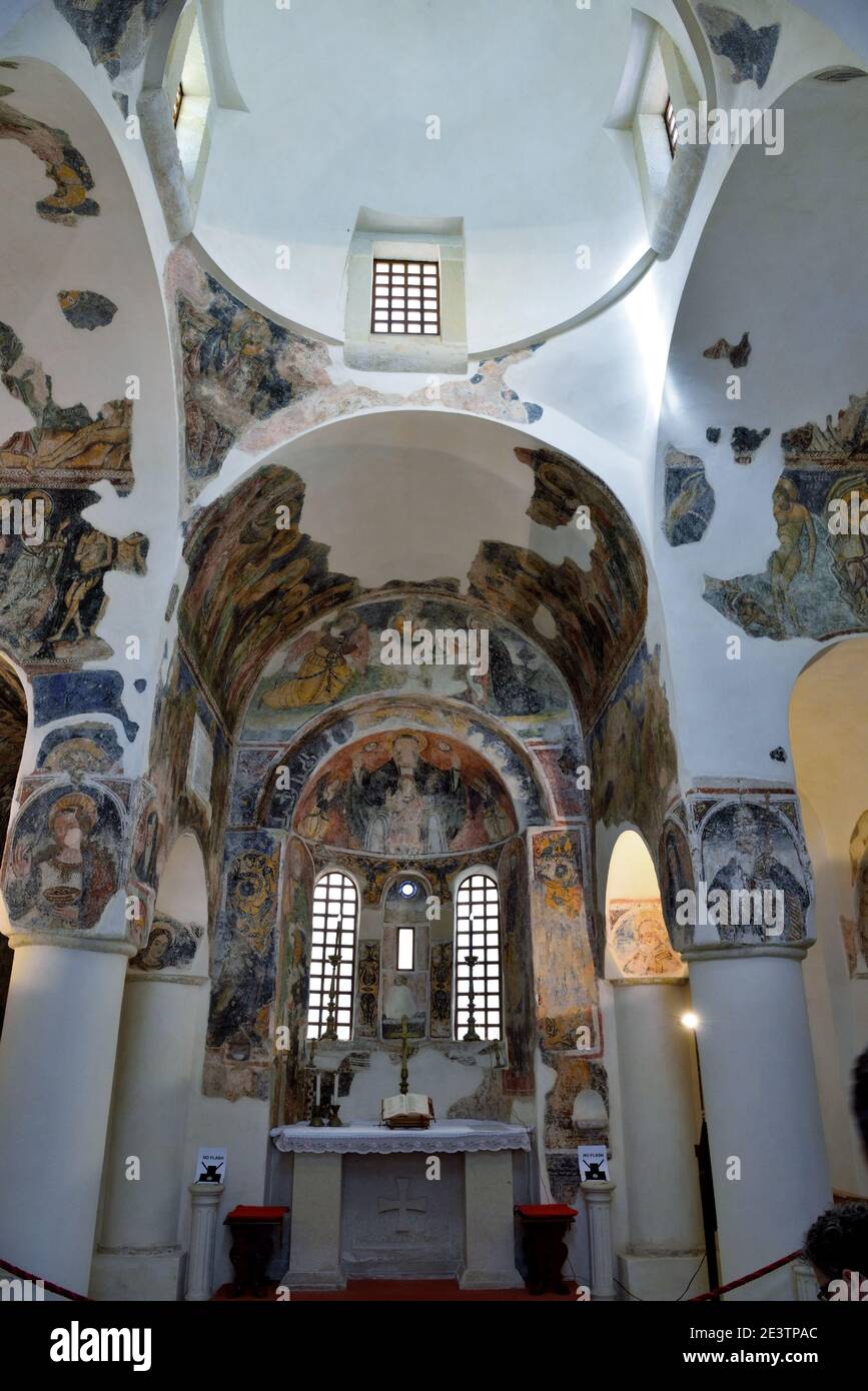 interior of the Byzantine medieval church of St. Peter 4 May 2018 ...
