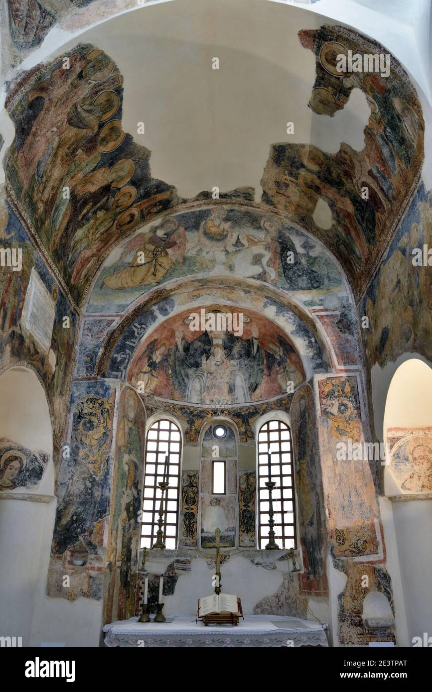 interior of the Byzantine medieval church of St. Peter 4 May 2018 ...