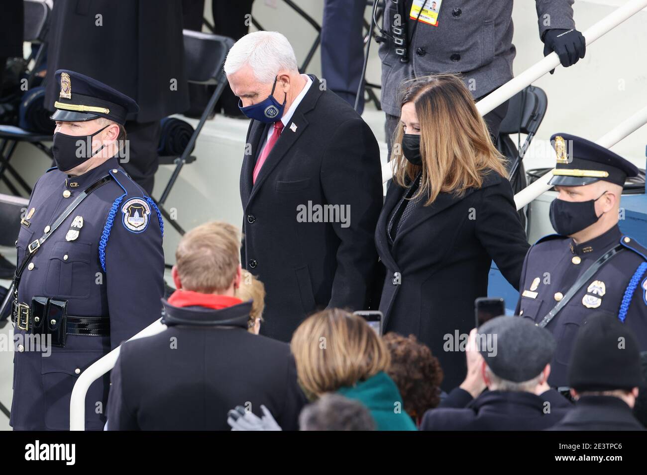 Washington, USA. 20th Jan, 2021. Vice President Mike Pense and wife ...