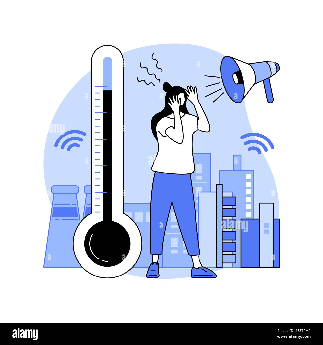 Mental stress icon outline Cut Out Stock Images & Pictures - Alamy