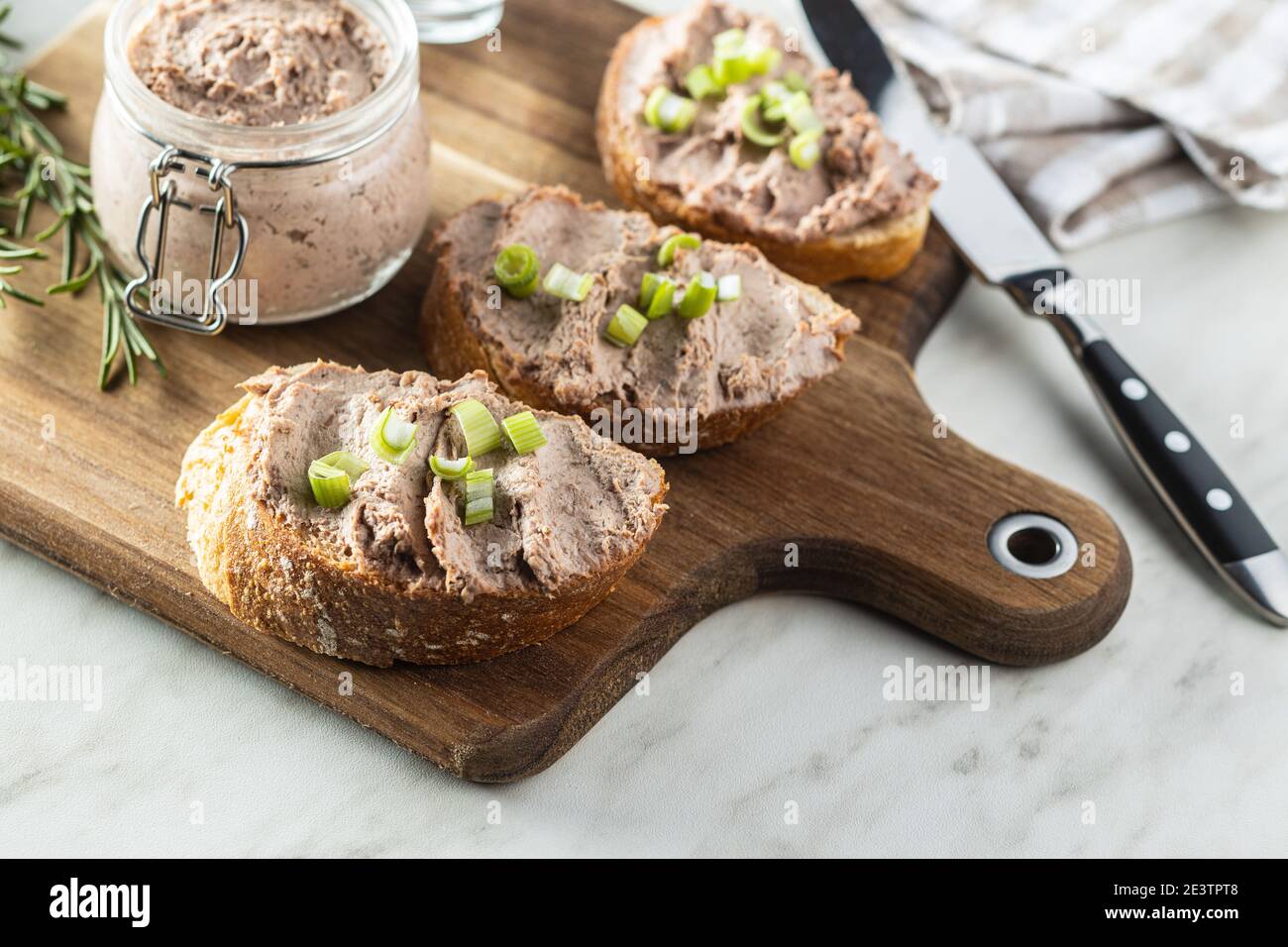 Liver paste sliced bread hi-res stock photography and images - Alamy