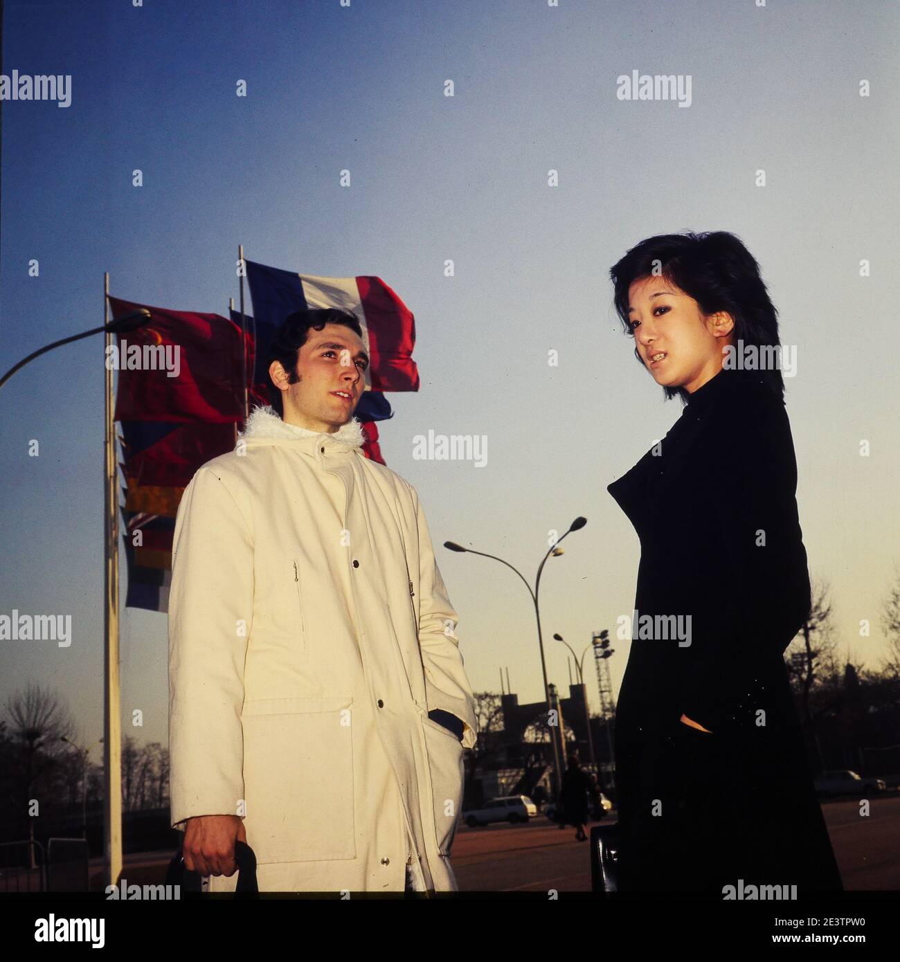 French Ice skater Patrick Perrat, Palais des Sports, Lyon, France, 1971 ...