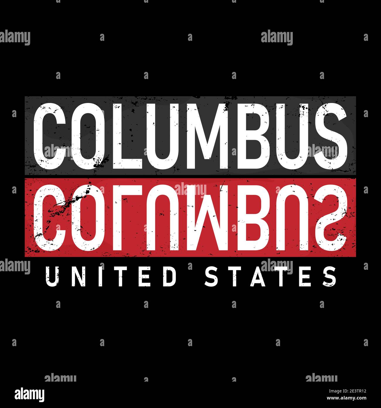 Columbus. Colorful typography text banner. Vector the word columbus ...