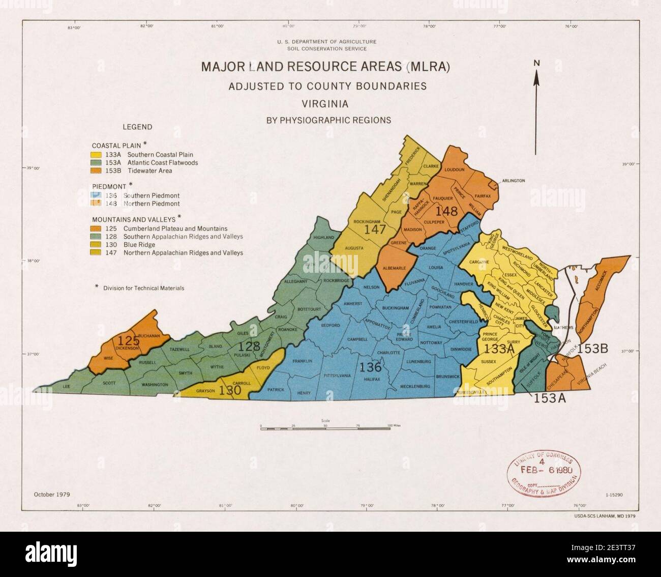 Major land resources areas (MLRA) adjusted to county boundaries ...