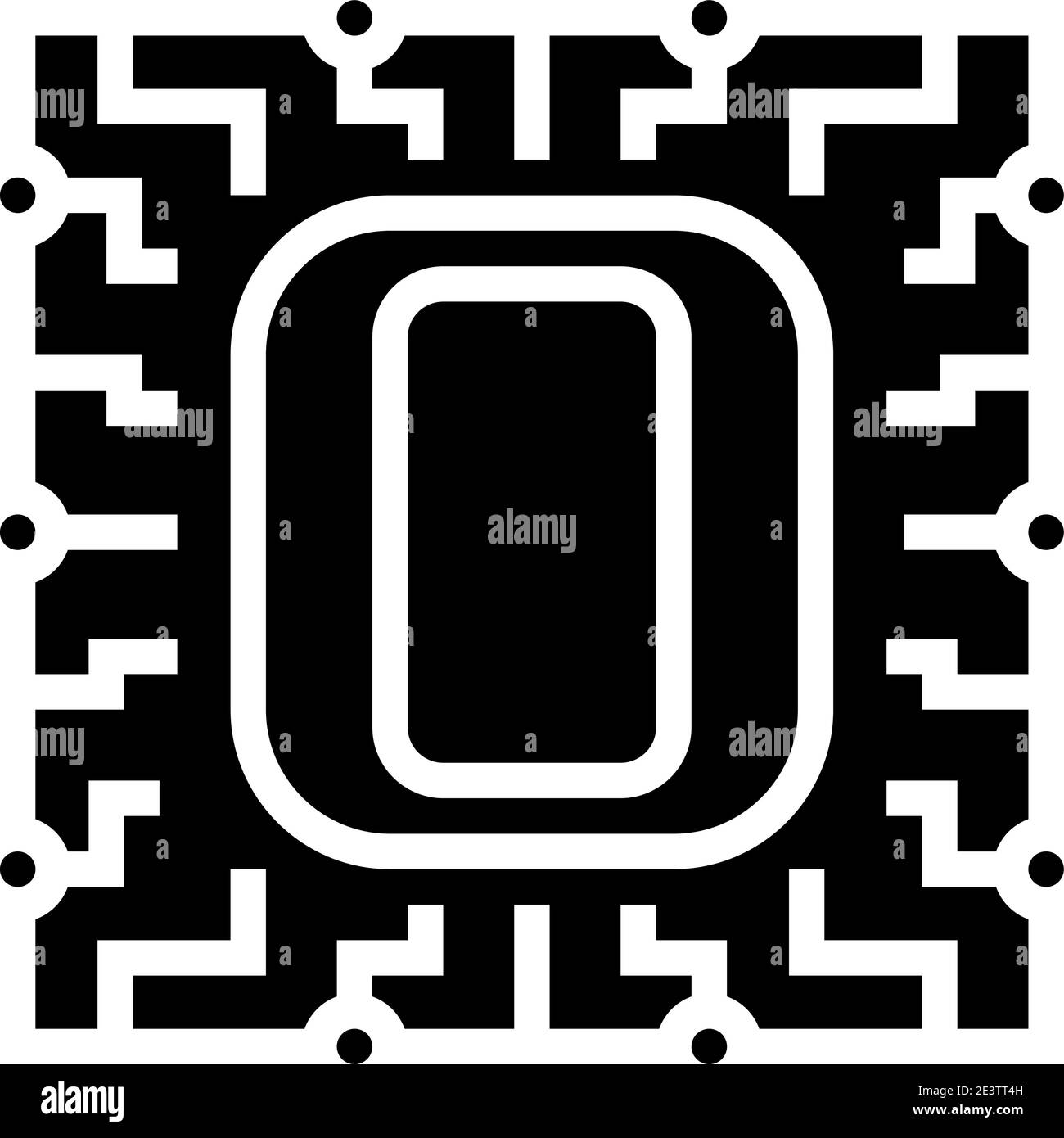 zero number glyph icon vector illustration Stock Vector Image & Art - Alamy