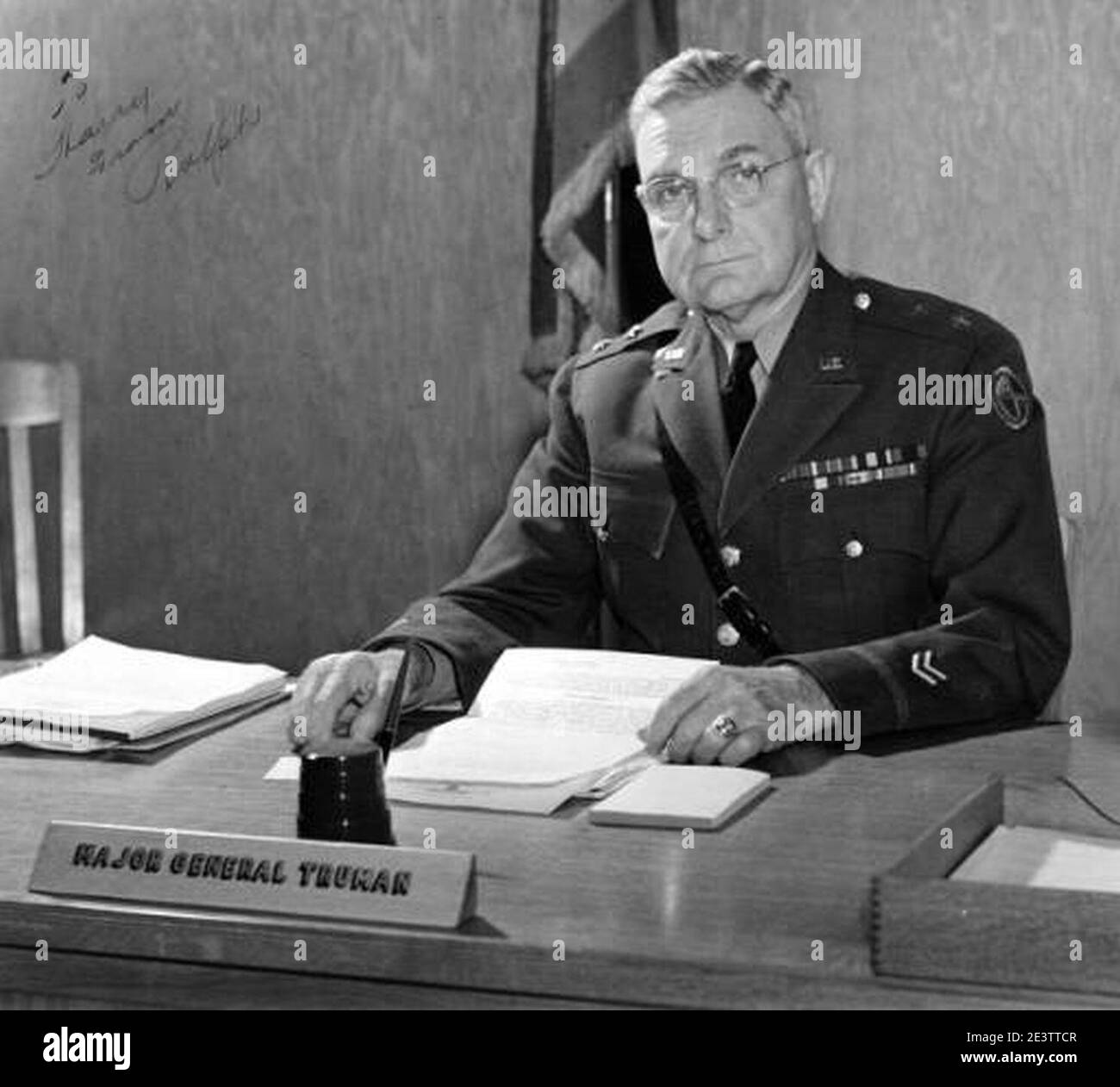 Major General Ralph Emerson Truman Stock Photo - Alamy