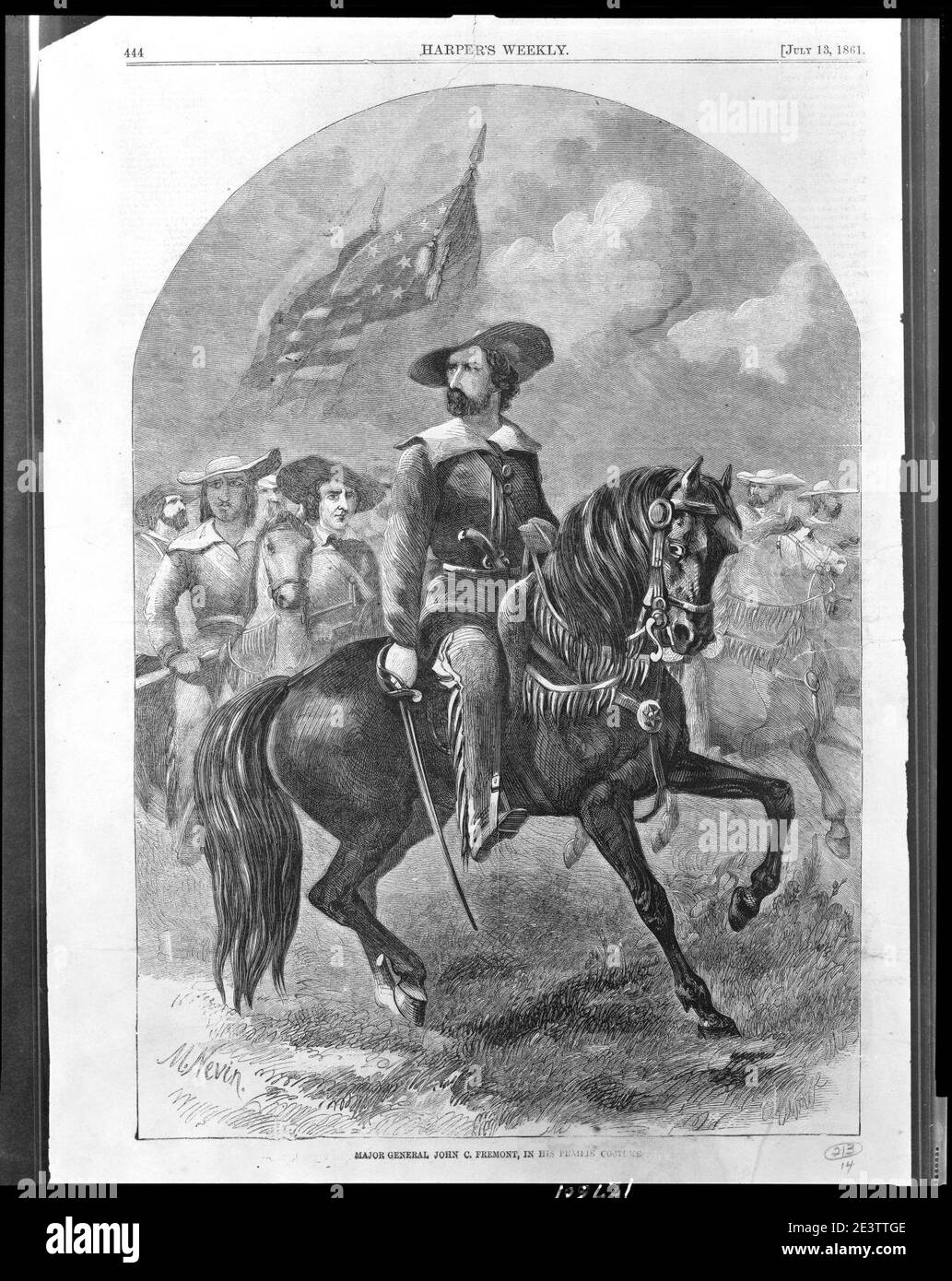 Major General John C. Fremont, in his prairie costume - M. Nevin Stock ...