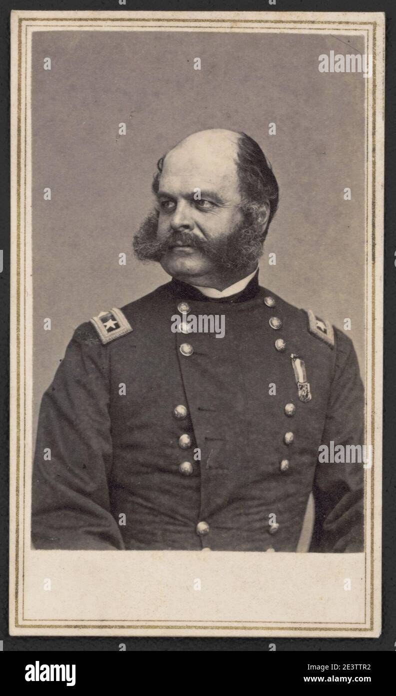 Major General Ambrose Burnside of 1st Rhode Island Infantry Regiment ...
