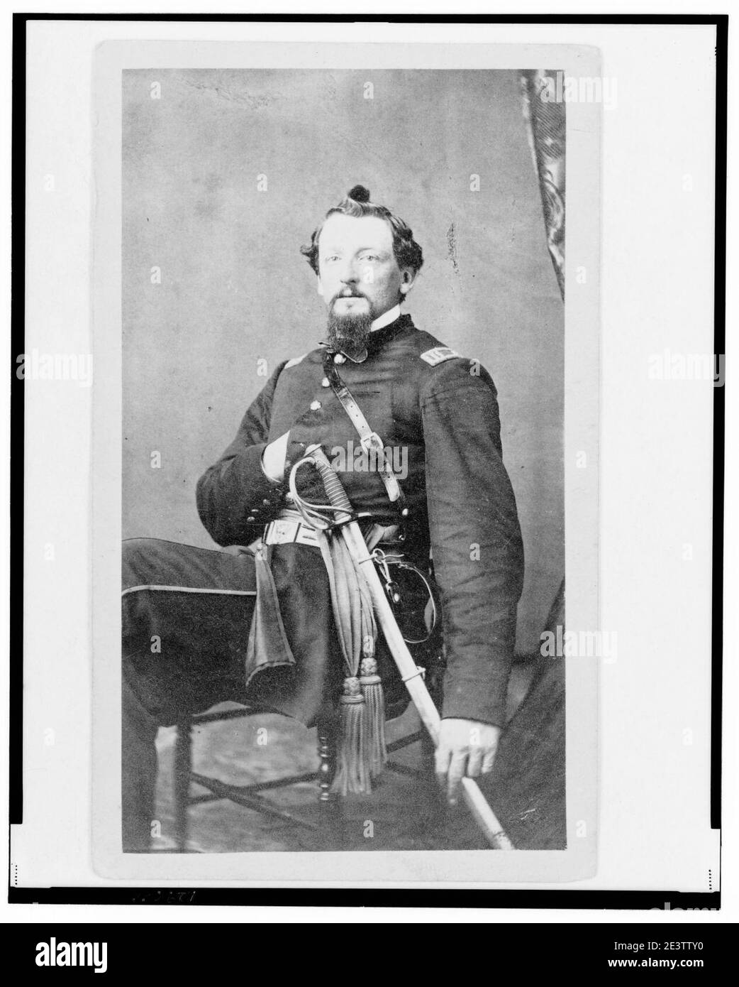 Major Charles S. Cotter, Union officer, Chief of Artillery, full-length ...