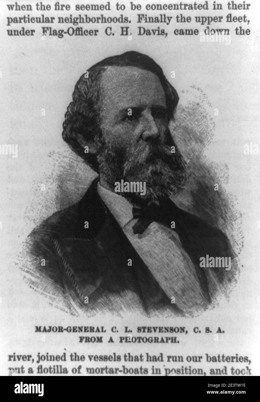 Major-General Carter Littlepage Stevenson, head-and-shoulders portrait ...