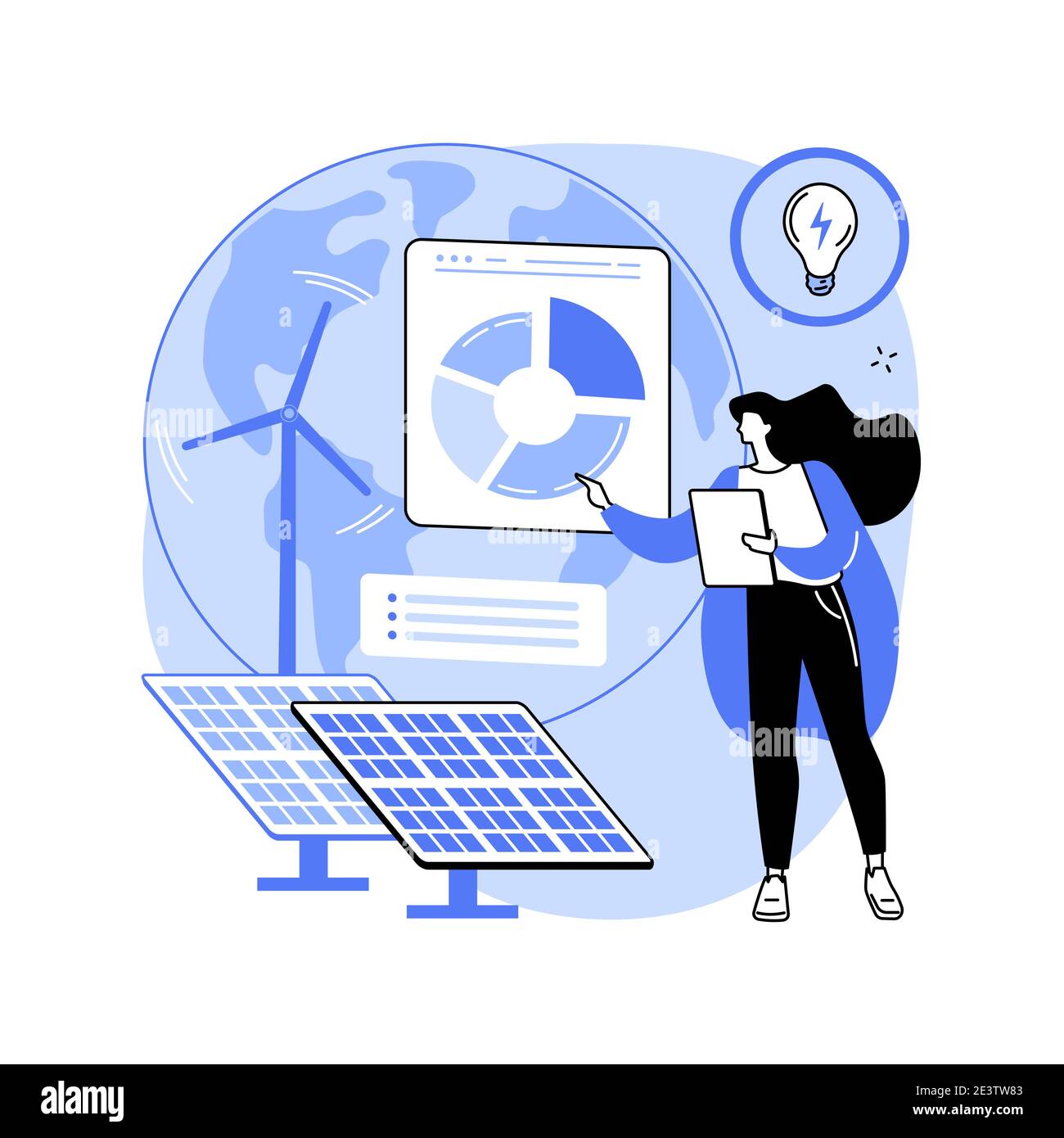 Green economy abstract concept vector illustration Stock Vector Image ...