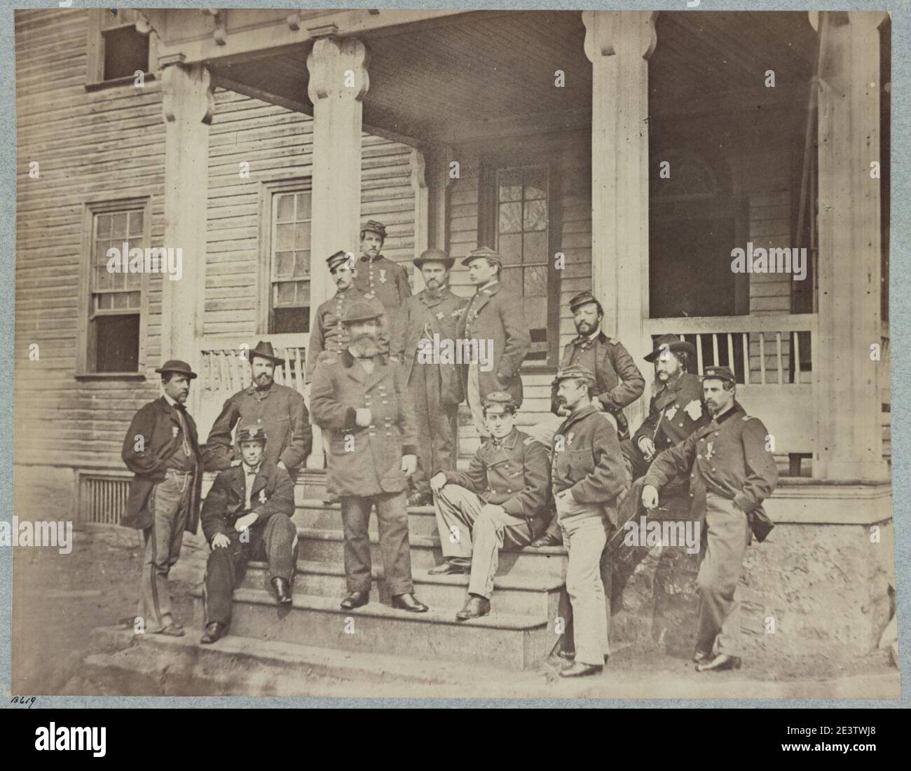 Maj. General John Sedgwick and staff Stock Photo - Alamy