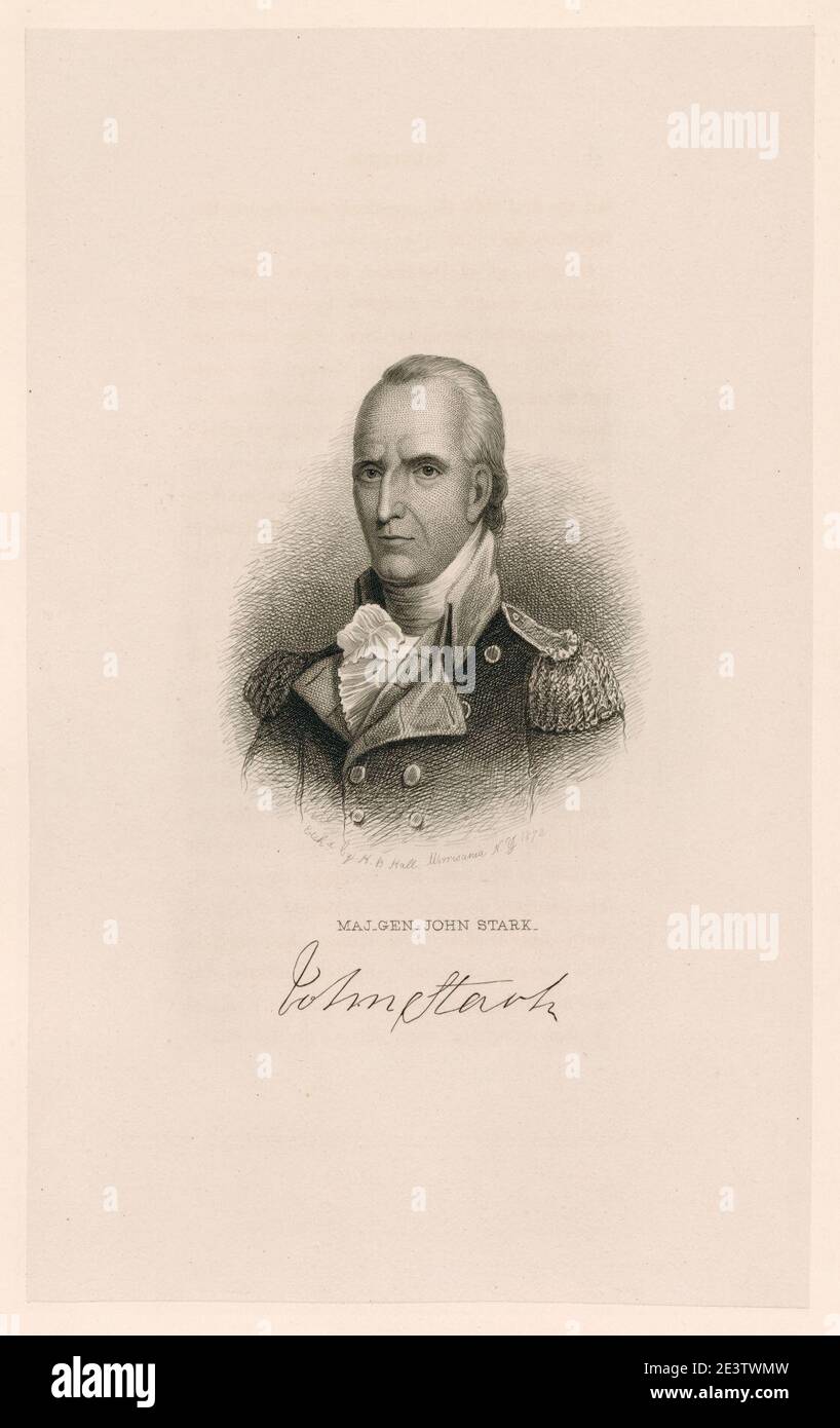 Maj. Gen. John Stark Stock Photo - Alamy