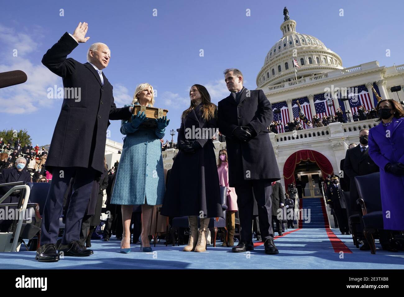 Washington, United States. 20th Jan, 2021. Joe Biden is sworn in as the ...