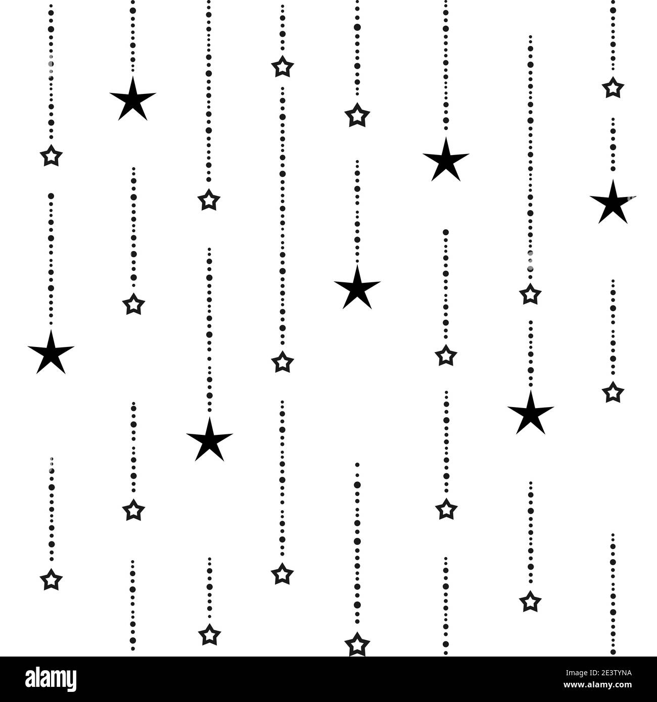 Seamless background with black dots and stars on white background ...